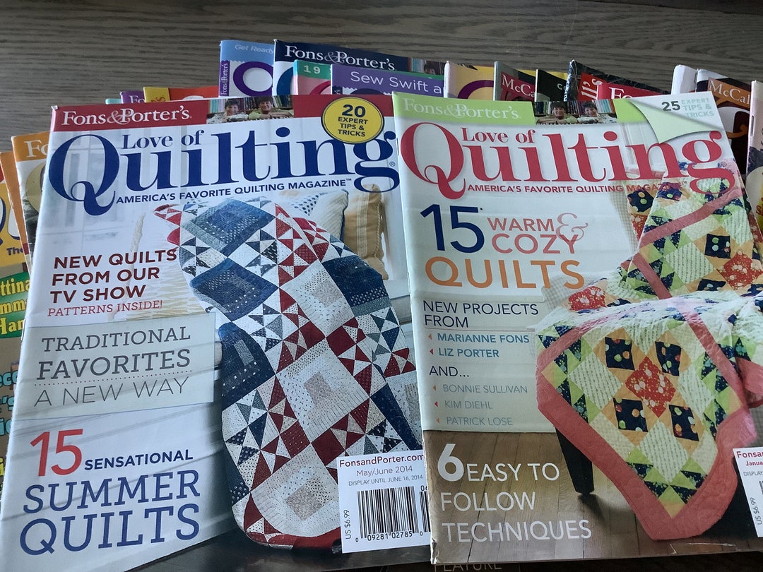 Vintage Quilting Magazines, Bundle of 25 Quilting Patterns, Quilting ...