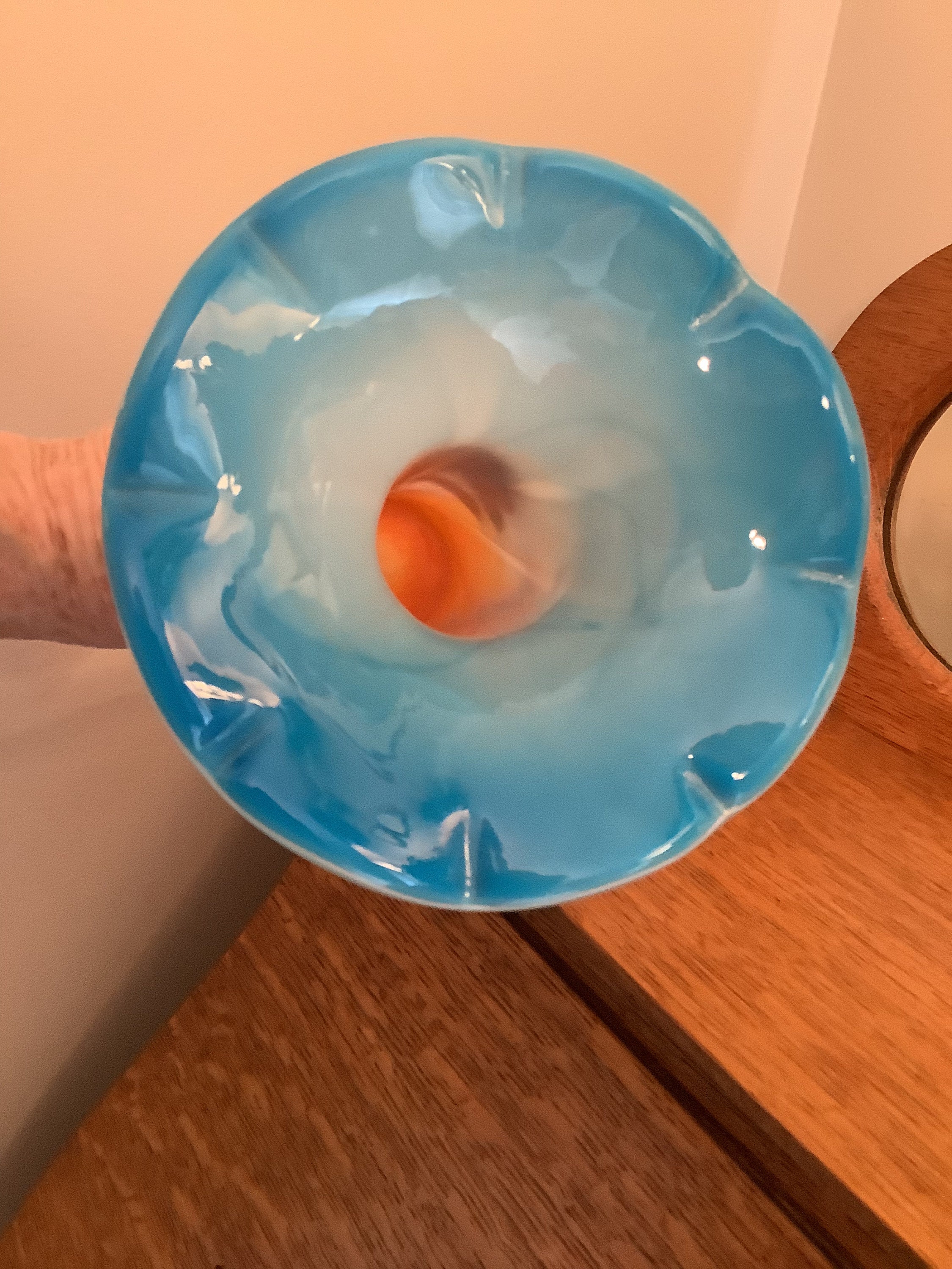 Gorgeous Vintage Murano Style Art Glass Vase Encased Glass - Etsy