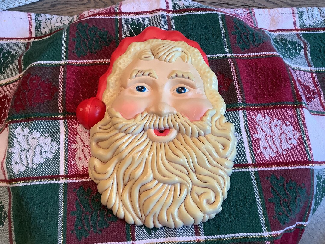 Vintage Plastic Musical Santa Head, Vintage 1990 Tony (USA), New York ...
