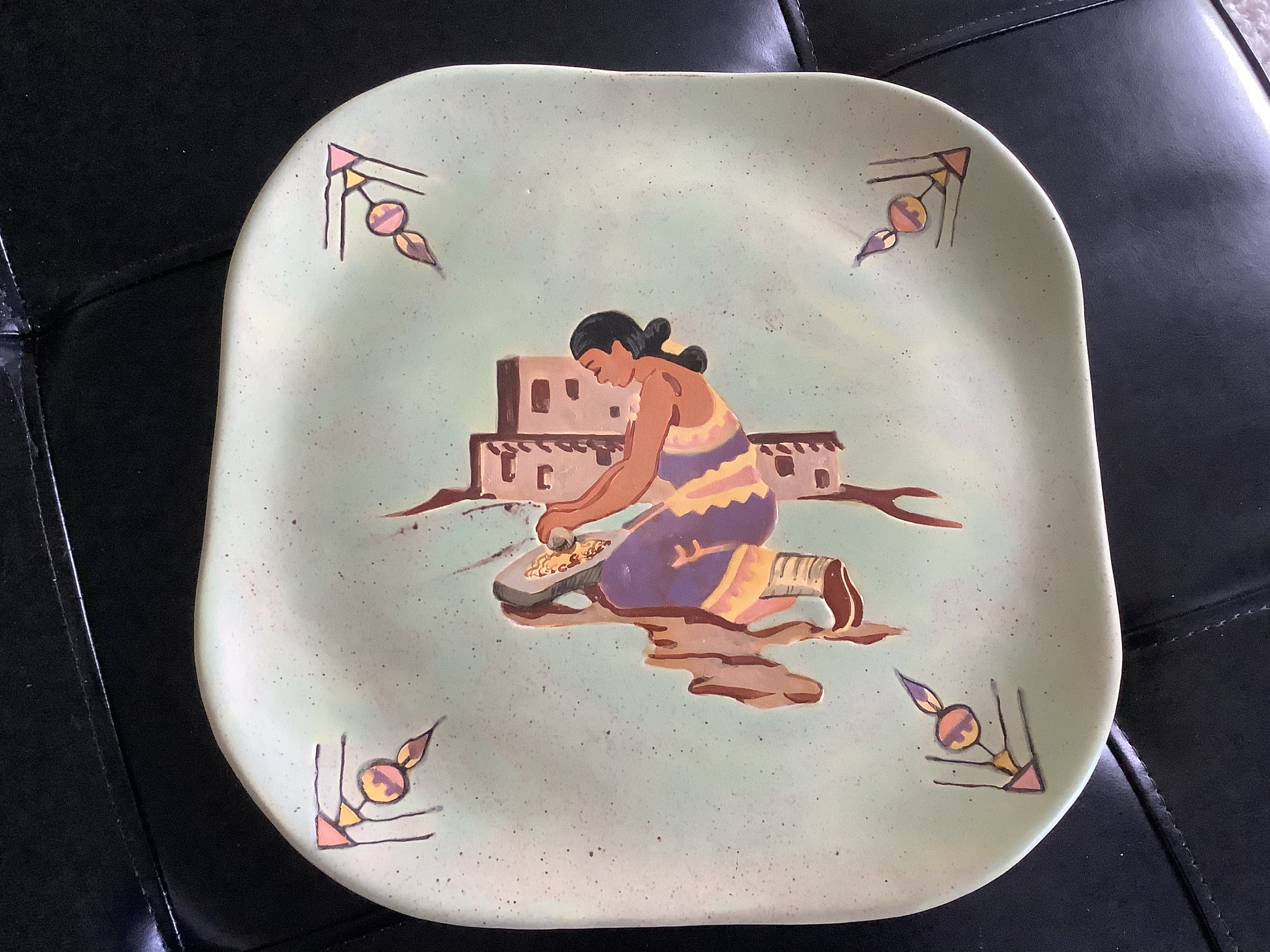 Native American Pottery Hand Painted Pottery Platter - Etsy