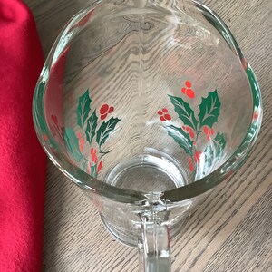 Vintage Crisa Glassware Lexus Holly Berry 7 Piece Set, Made N Mexico ...