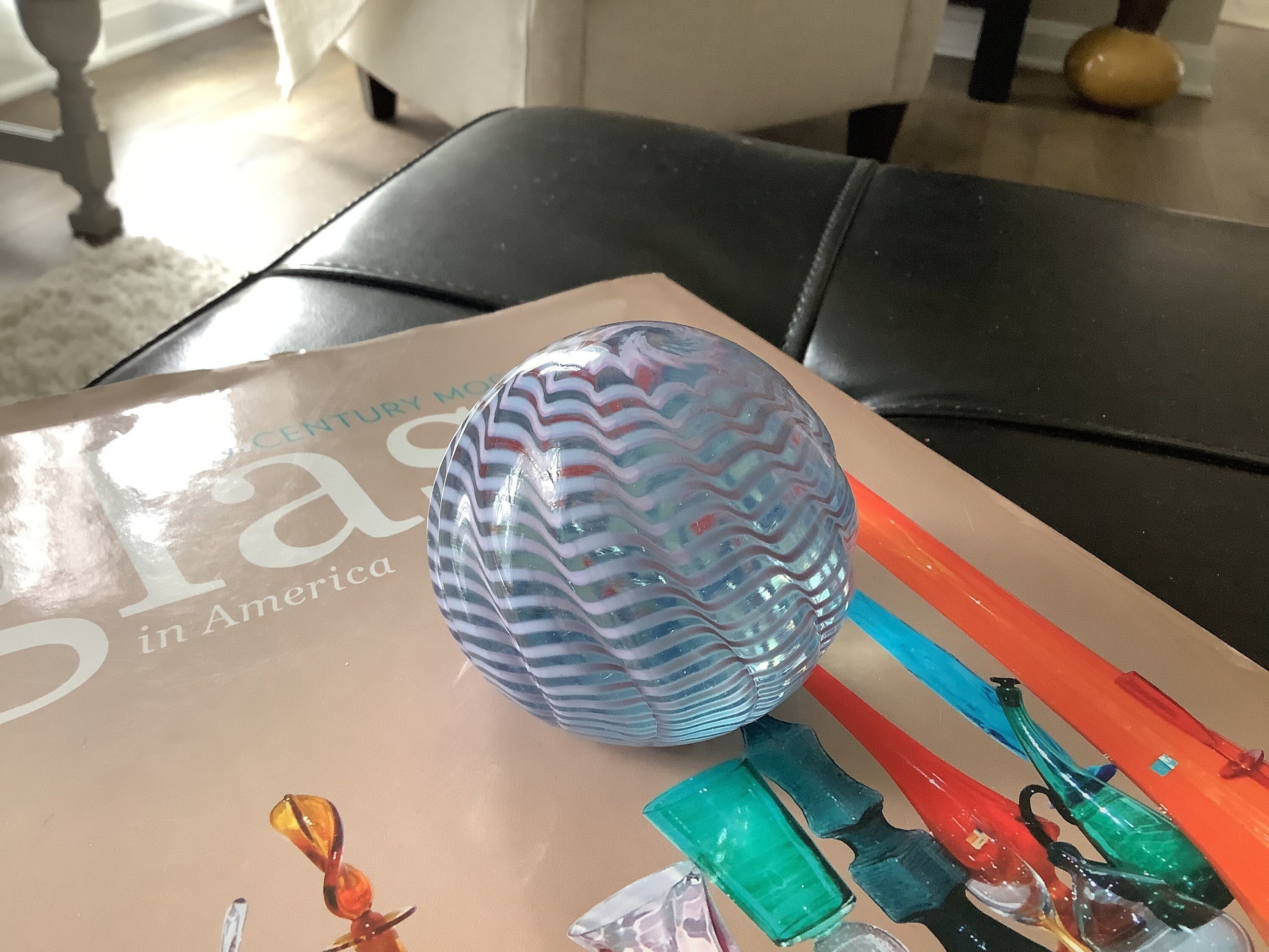 Vintage OBG Hand Blown Paperweight OBG Studio Art Glass - Etsy