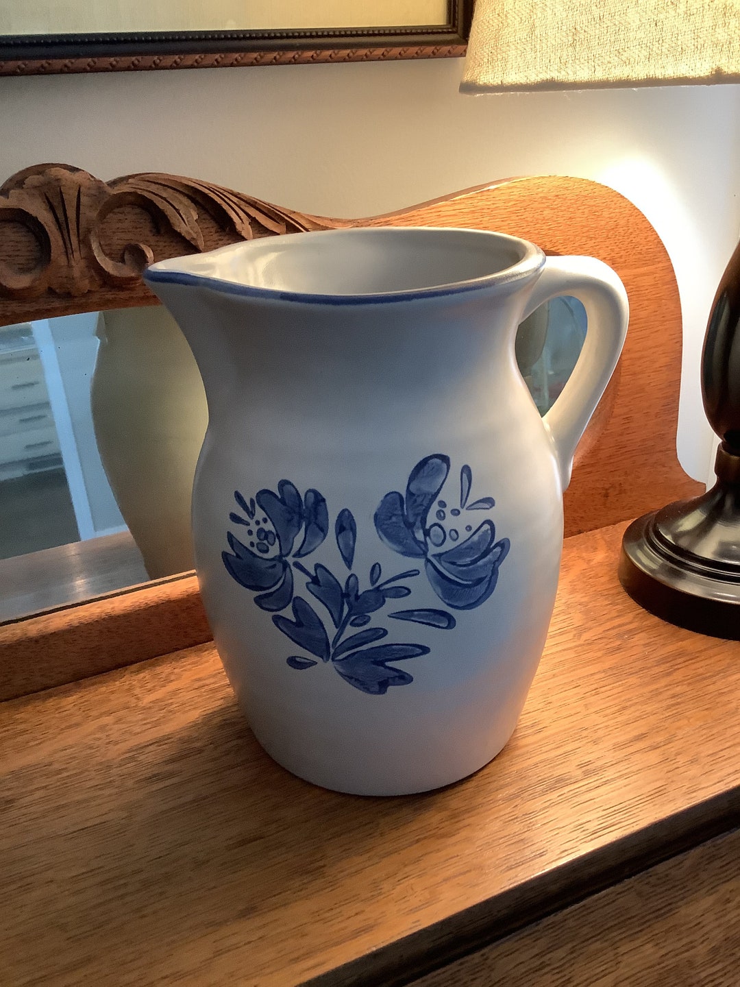 Vintage Pfaltzgraff Pottery Pitcher, Yorktowne Pattern 9”pitcher ...