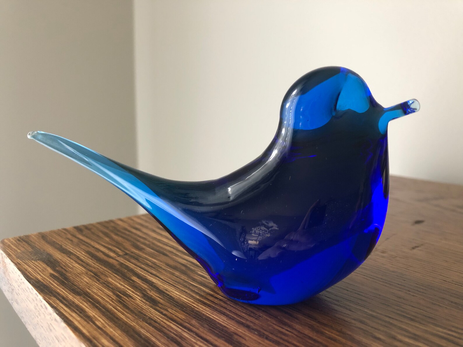 Vintage Cobalt Blue Bird Hand Blown Art Glass Blue Bird Blue - Etsy