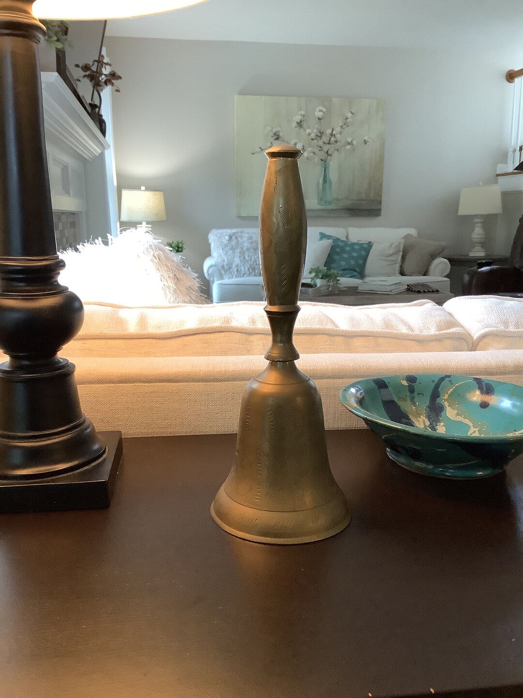 Vintage Brass School Bell, Bells of Sarna, Large School Bell Made in ...