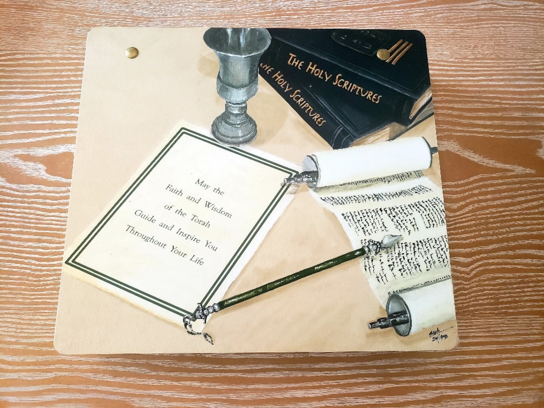 Vintage Torah Box, Bar Mitzvah or Bat Mitzvah Torah Box, Jewish Torah ...
