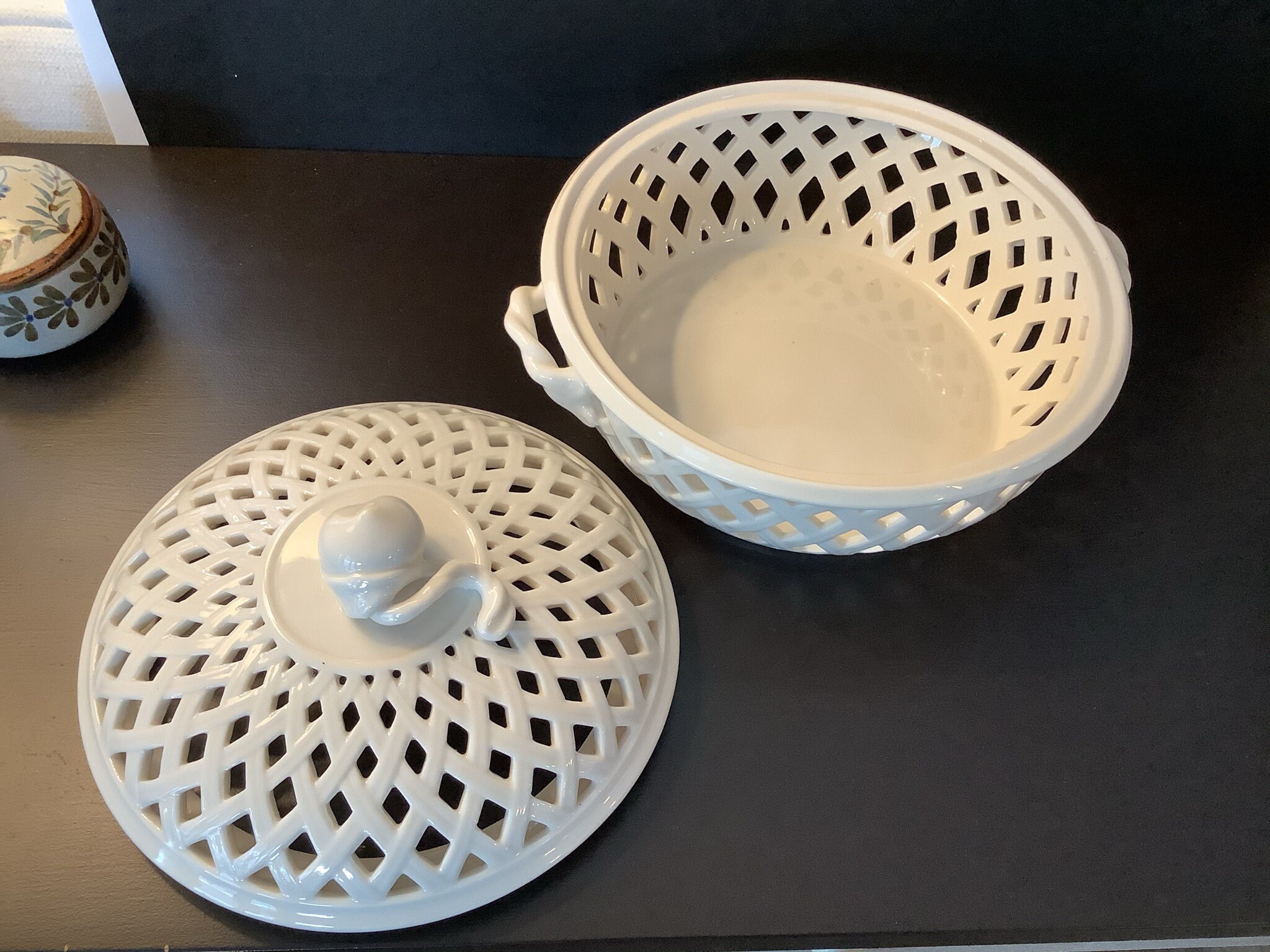 Lidded Ceramic Bread Dish Anne Nichols Large Ceramic Dish - Etsy
