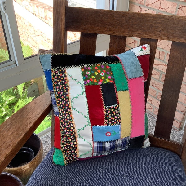 Patchwork Pillow - Etsy