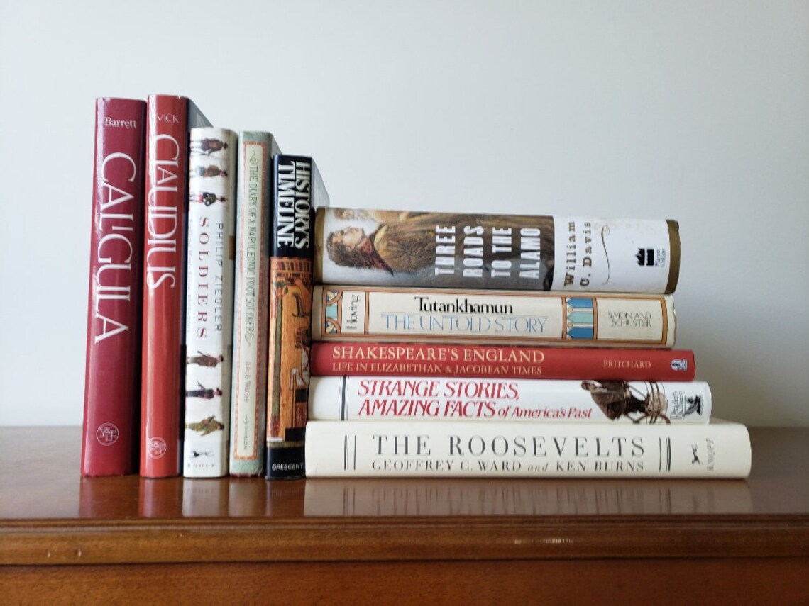 Lot of 10 Vintage History Books Bundle of 10 Hard Cover - Etsy