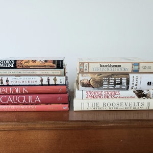 Lot of 10 Vintage History Books, Bundle of 10 Hard Cover Vintage ...