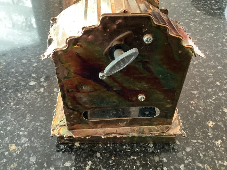 Vintage Berkeley Designs Copper Music Box Train on Track - Etsy