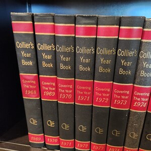 Vintage Collier Encyclopedia Year Book Set, 1969 1987 Yearbooks, Book ...