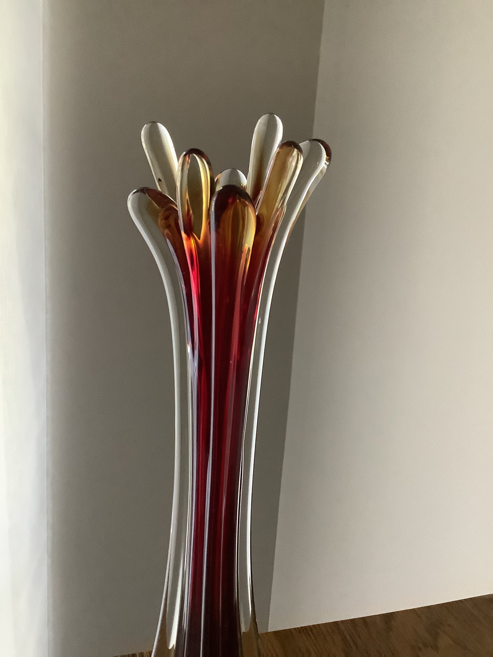Gorgeous Vintage Blown Art Glass Pulled Finger Stetch Glass - Etsy