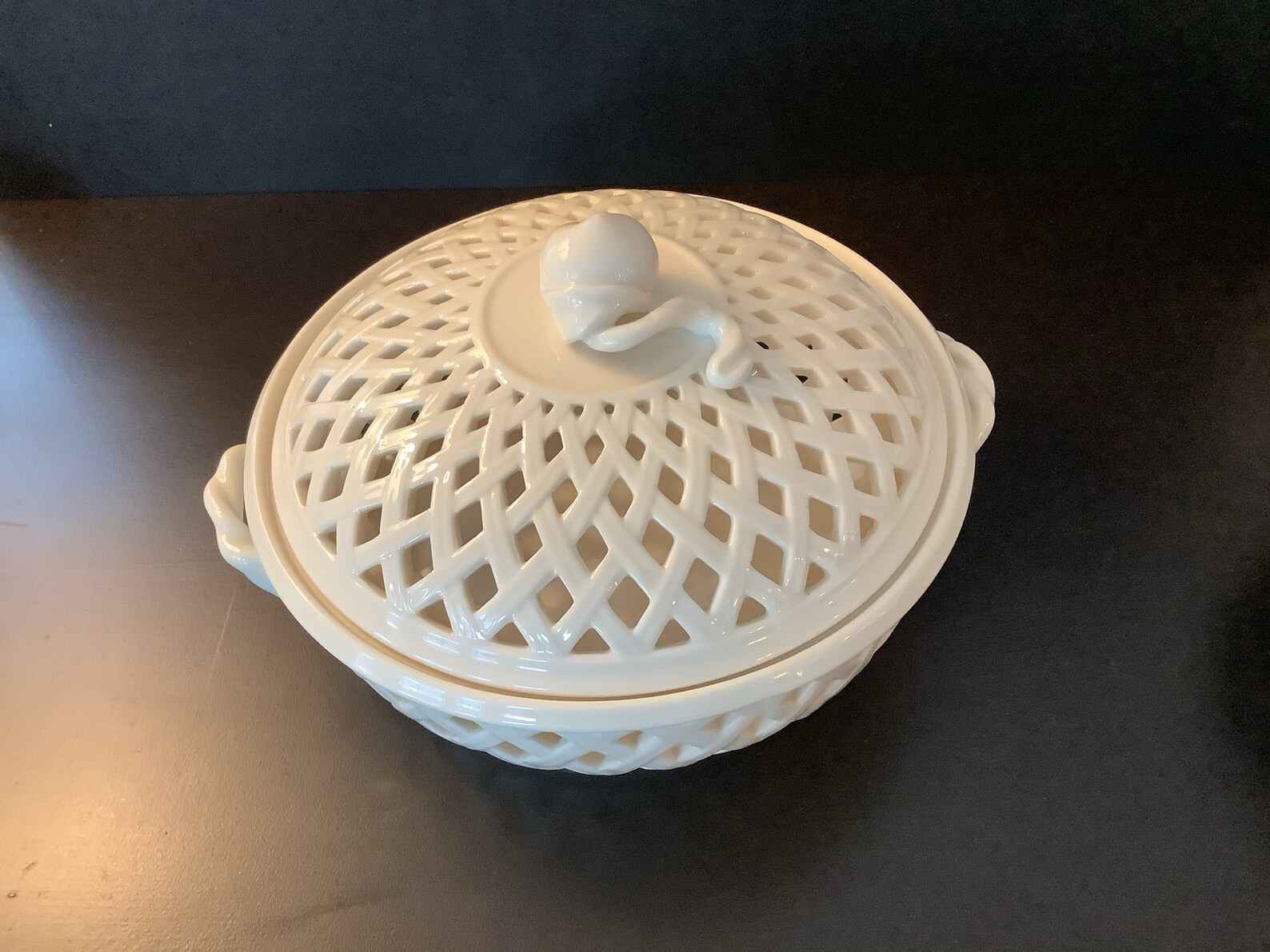 Lidded Ceramic Bread Dish Anne Nichols Large Ceramic Dish | Etsy