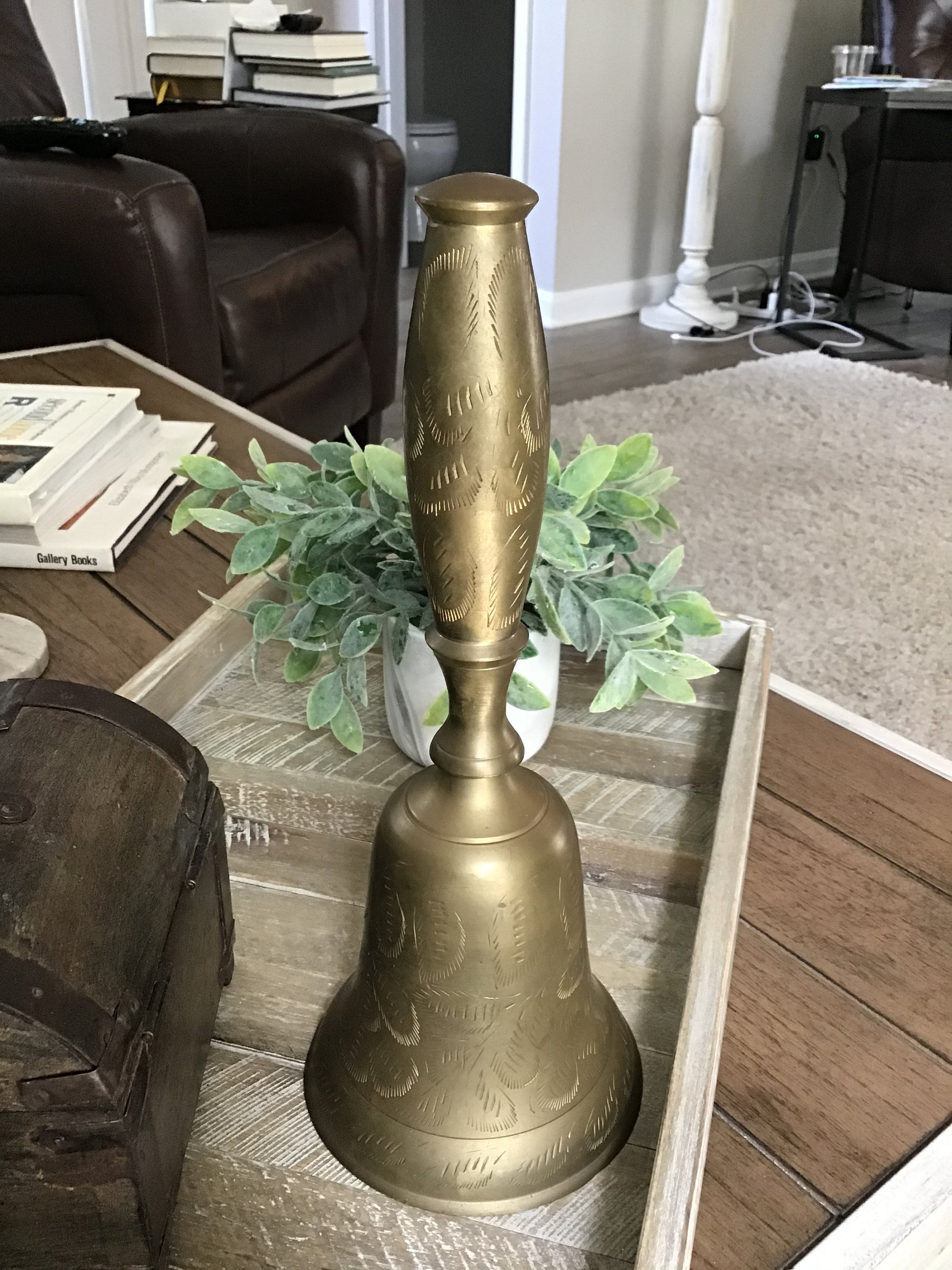 Vintage Brass School Bell Bells of Sarna Large School Bell - Etsy