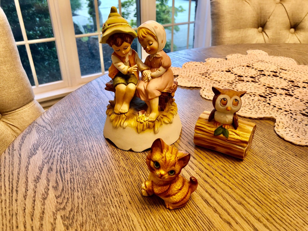 Vintage Lefton Collectibles, Vintage “if You Love Me” Musical Figurine ...