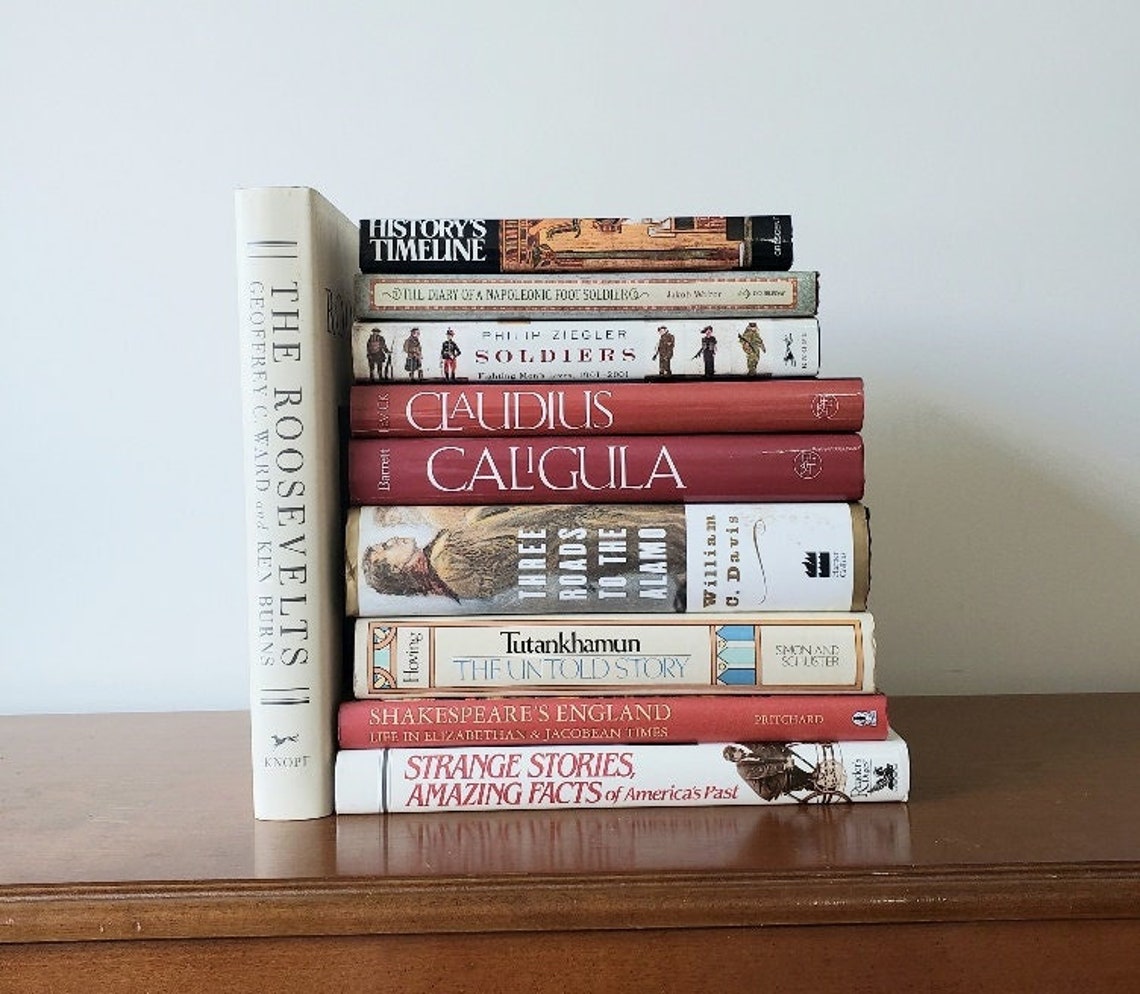 Lot of 10 Vintage History Books Bundle of 10 Hard Cover - Etsy