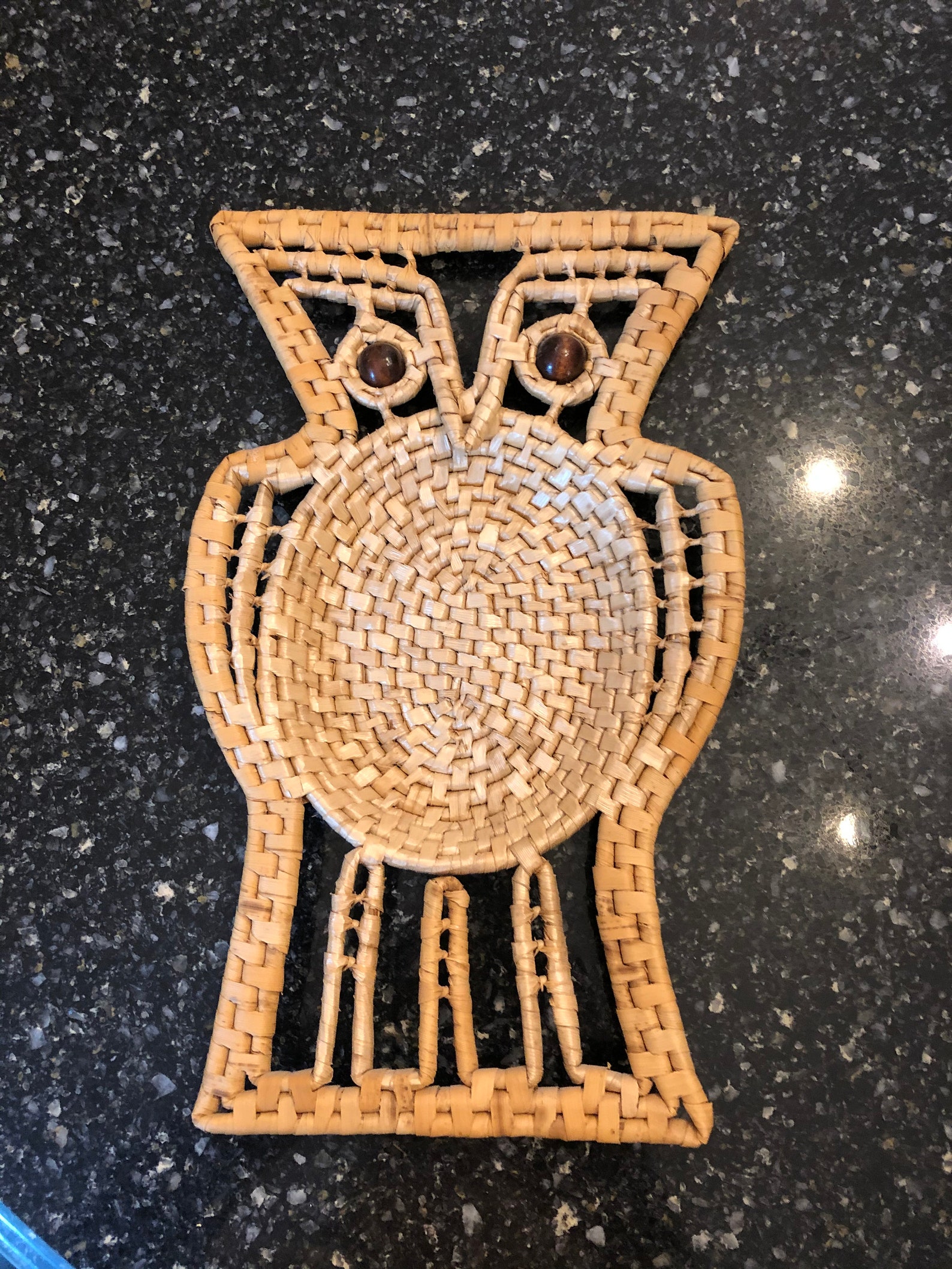 Owl Figurine Cute Owl Figure Resin Owl Rattan Owl Statue - Etsy