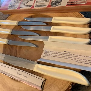 Vintage Famous Quikut Stainless Knife Set, Carve and Serve Knife Set W ...