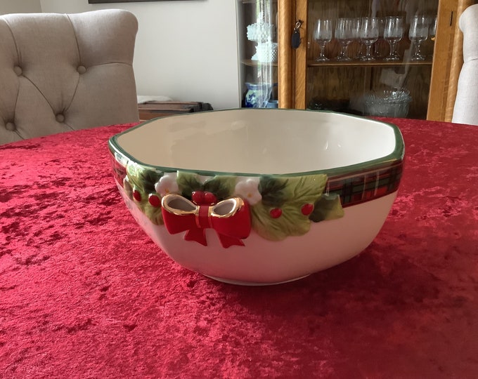 Vintage SPODE Large Christmas Tree Bowl, Spode Dinnerware, Hand ...