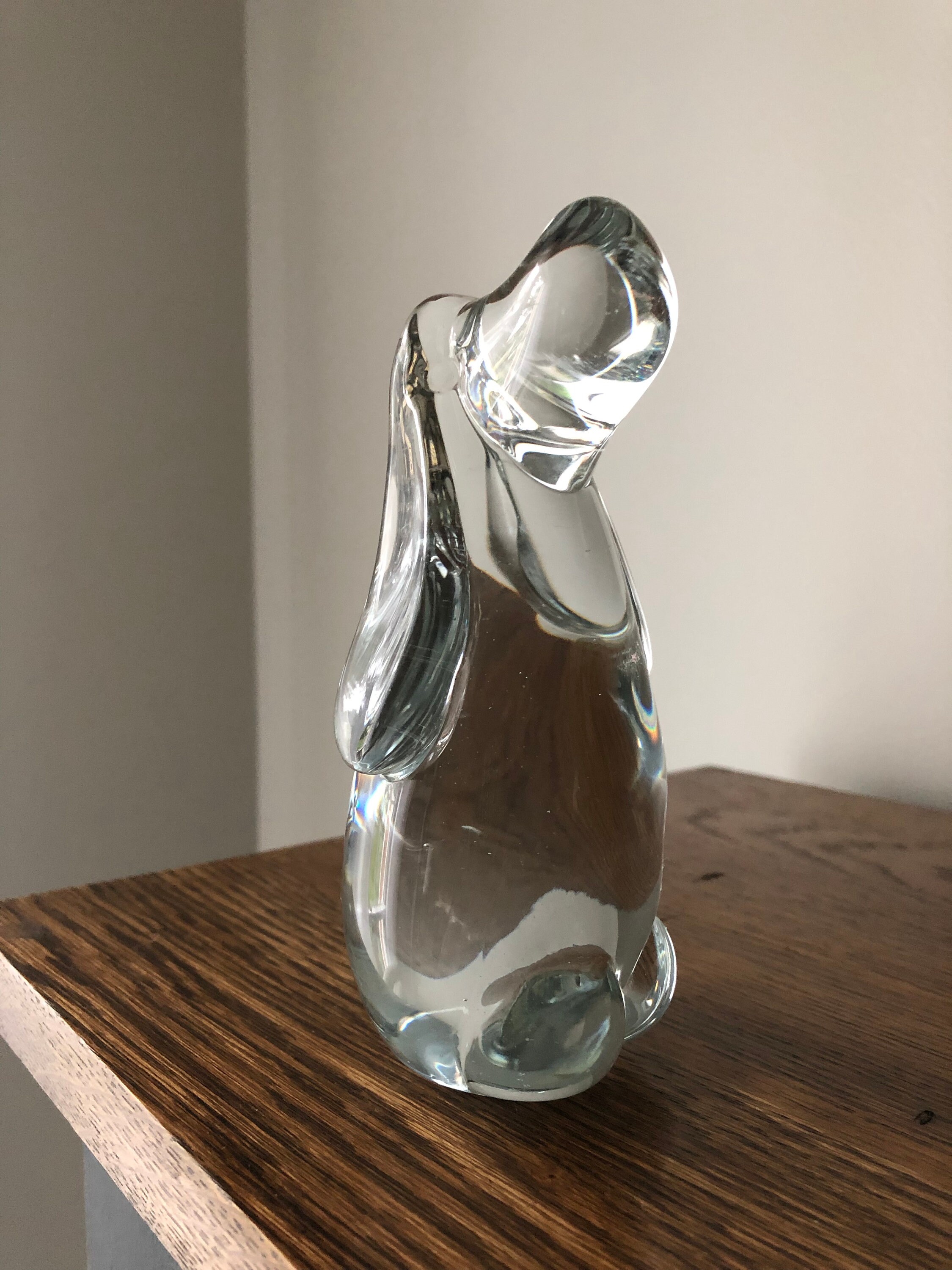 Crystal Hound Dog Figurine by Lindstrom Crysta Spectruml - Etsy