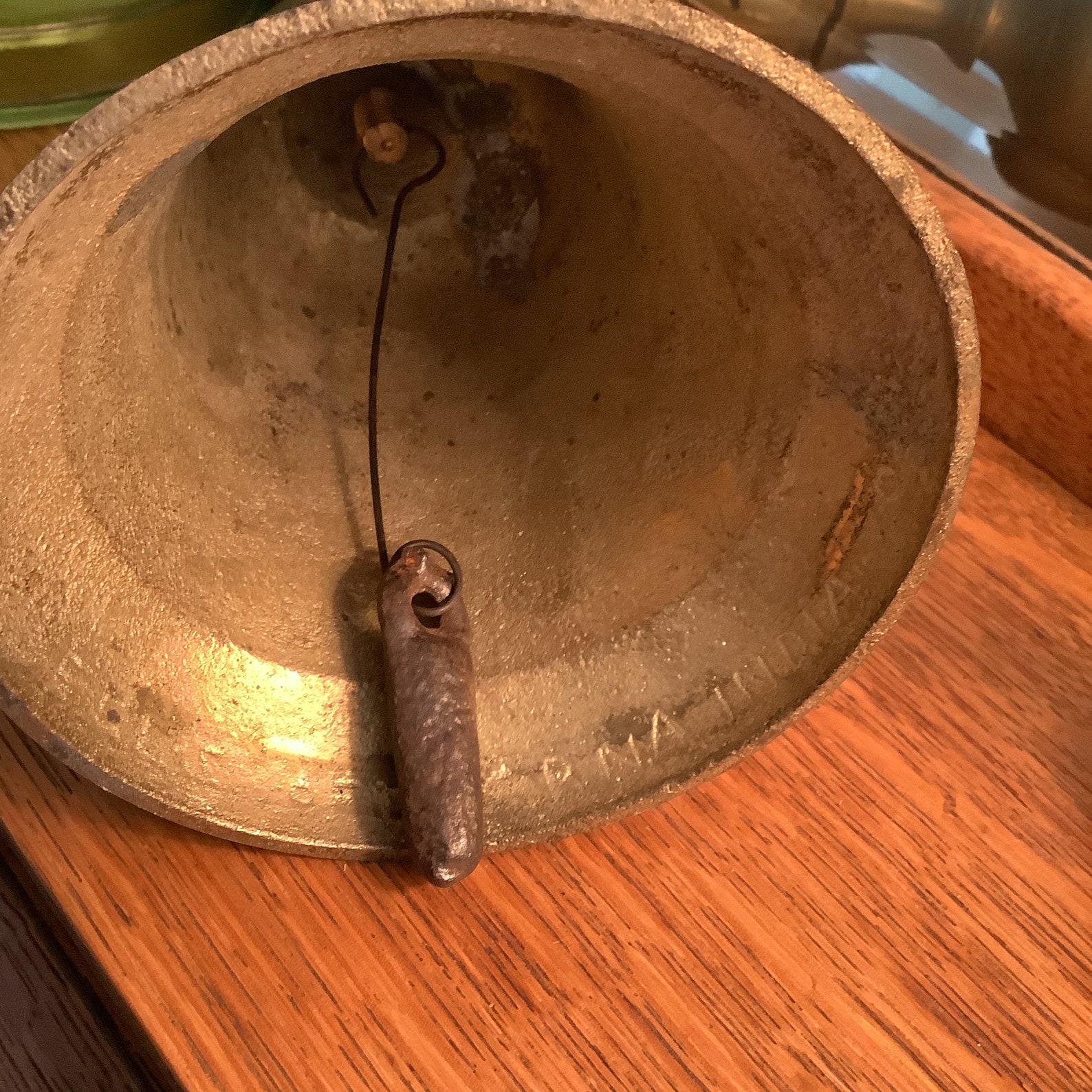 Vintage Brass School Bell, Bells of Sarna, Large School Bell Made in ...