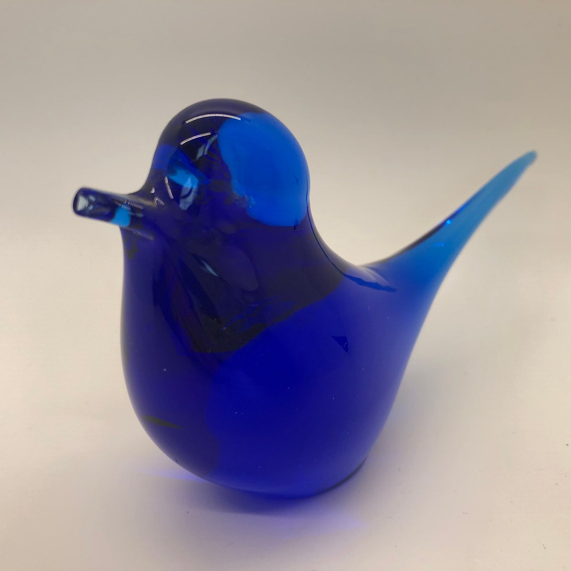 Vintage Cobalt Blue Bird Hand Blown Art Glass Blue Bird Blue - Etsy