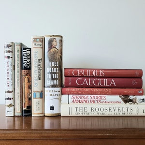 Lot of 10 Vintage History Books, Bundle of 10 Hard Cover Vintage ...