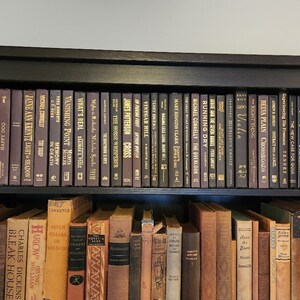 Fill a Bookshelf, Black Books W/ Gold Lettering, Black Books Bundle 33 ...