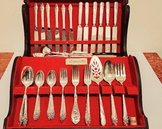Vintage Community by Oneida Evening Star Pattern Silver Plated Flatware ...