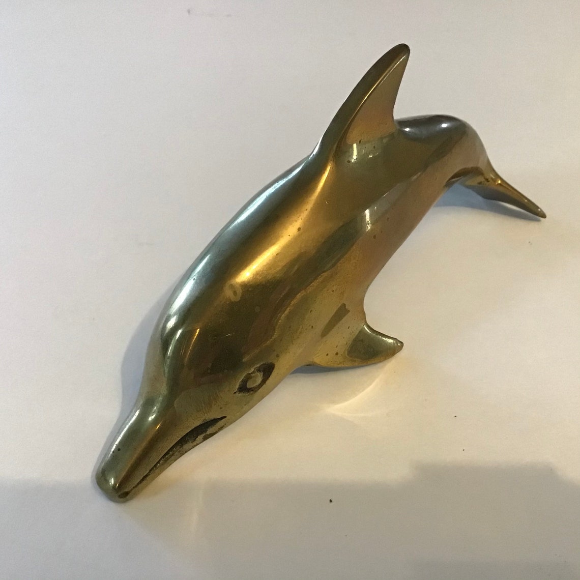 Brass Dolphin Figurine Vintage BRASS BARON Dolphin Dolphin - Etsy