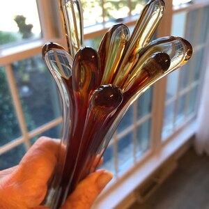 Gorgeous Vintage Blown Art Glass Pulled Finger Stetch Glass - Etsy