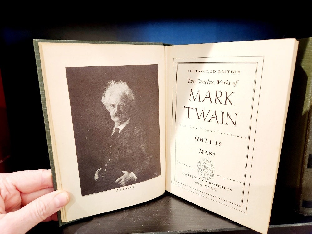 Vintage Mark Twain Book Collection, 5 Vol. 1920s Mark Twain Books, Life ...