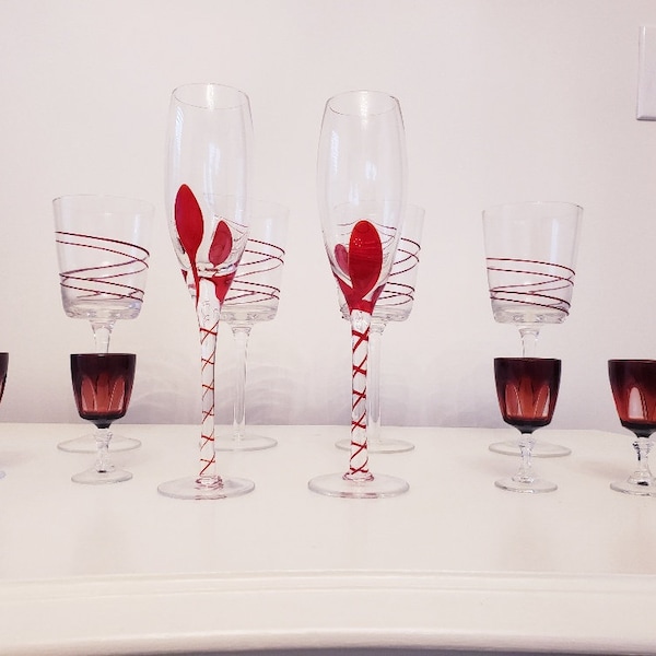 Red Flutes - Etsy