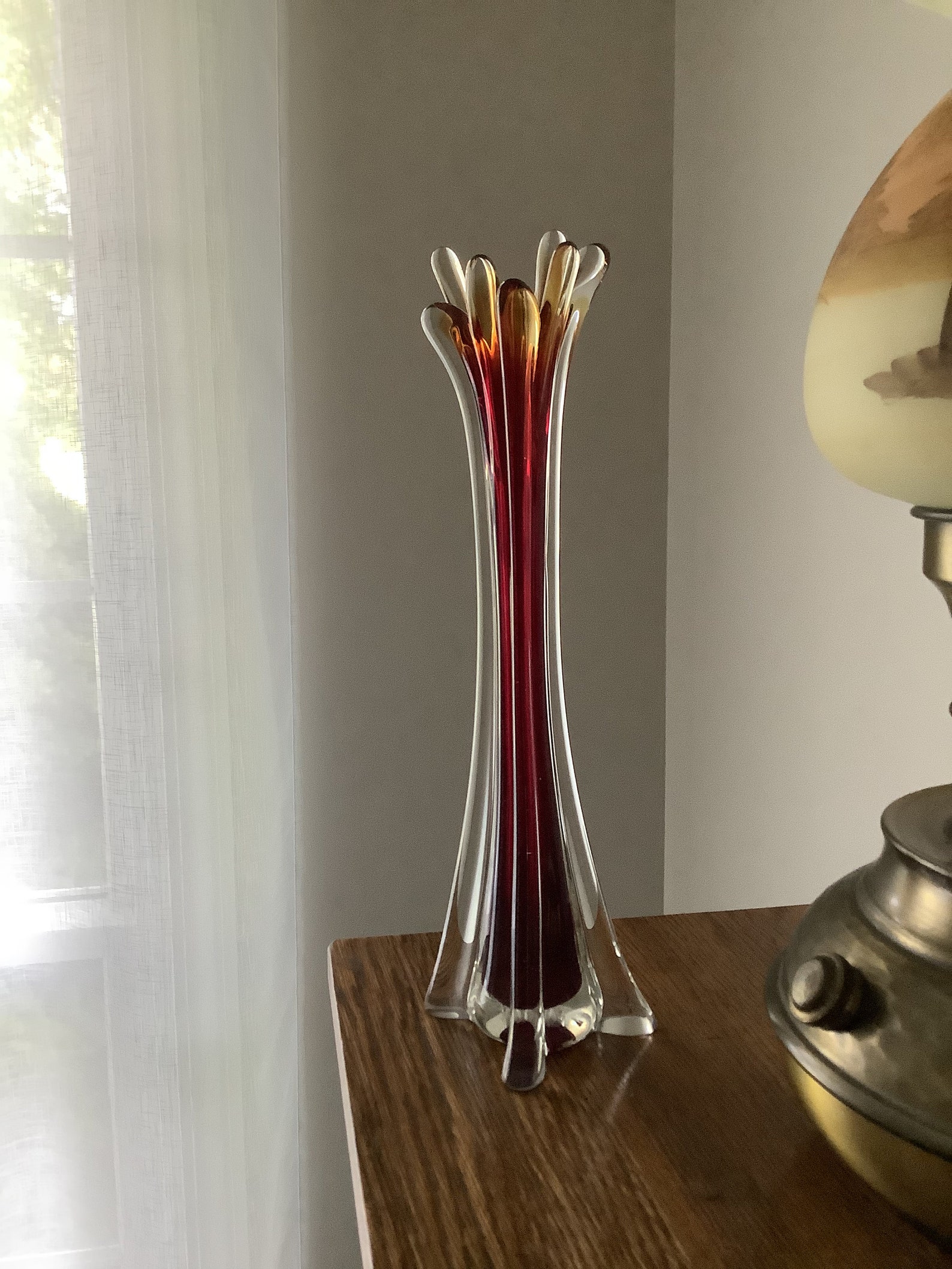 Gorgeous Vintage Blown Art Glass Pulled Finger Stetch Glass - Etsy