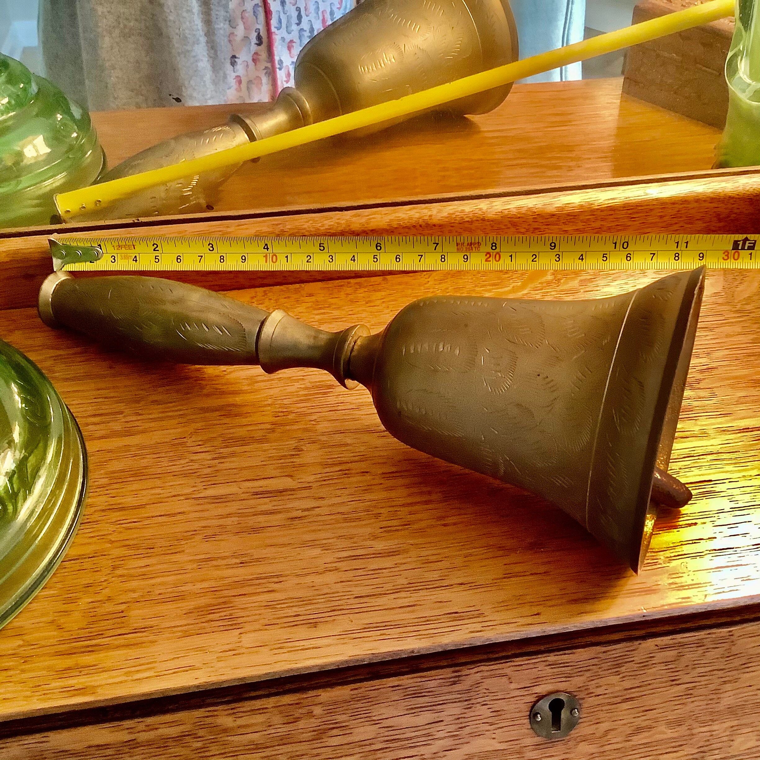 Vintage Brass School Bell Bells of Sarna Large School Bell - Etsy