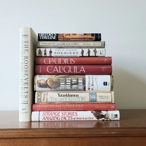 Lot of 10 Vintage History Books, Bundle of 10 Hard Cover Vintage ...