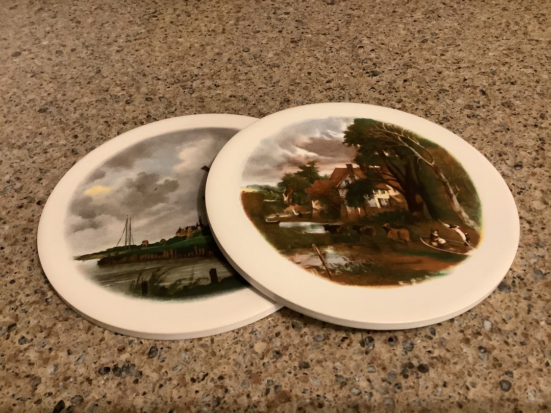 Vintage Pair of H. R. JOHNSON 6” Ceramic Tile, Made in England ...