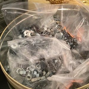 Vintage Plastic Storage Case With 25 Drawers, Storage Case Filled Full ...