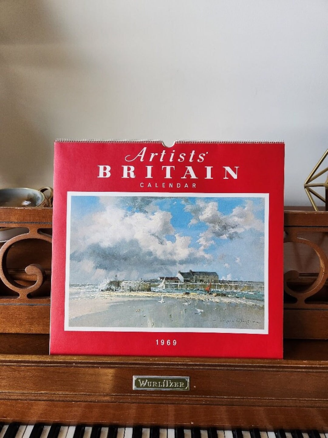 Vintage Art Calendar, 1969 Artists Britain Hand Painted Art Calendar ...