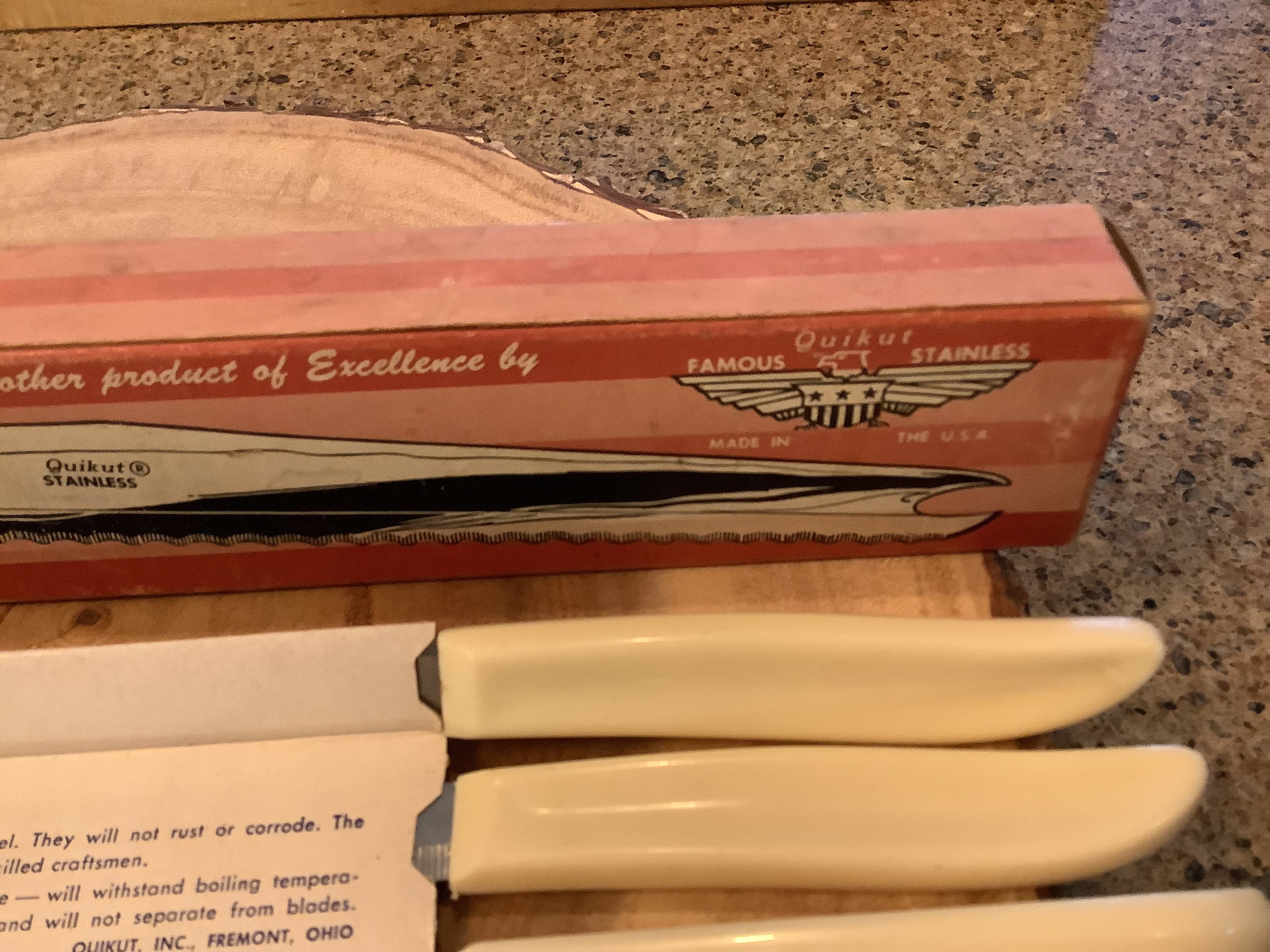 Vintage Famous Quikut Stainless Knife Set Carve and Serve - Etsy