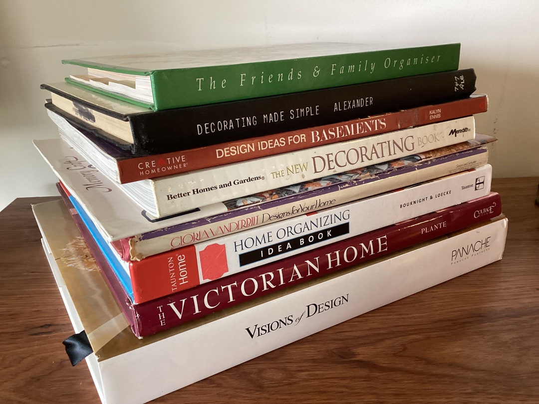 Vintage Decorating Books, Vintage Bundle of Home Decor Books, Visions ...