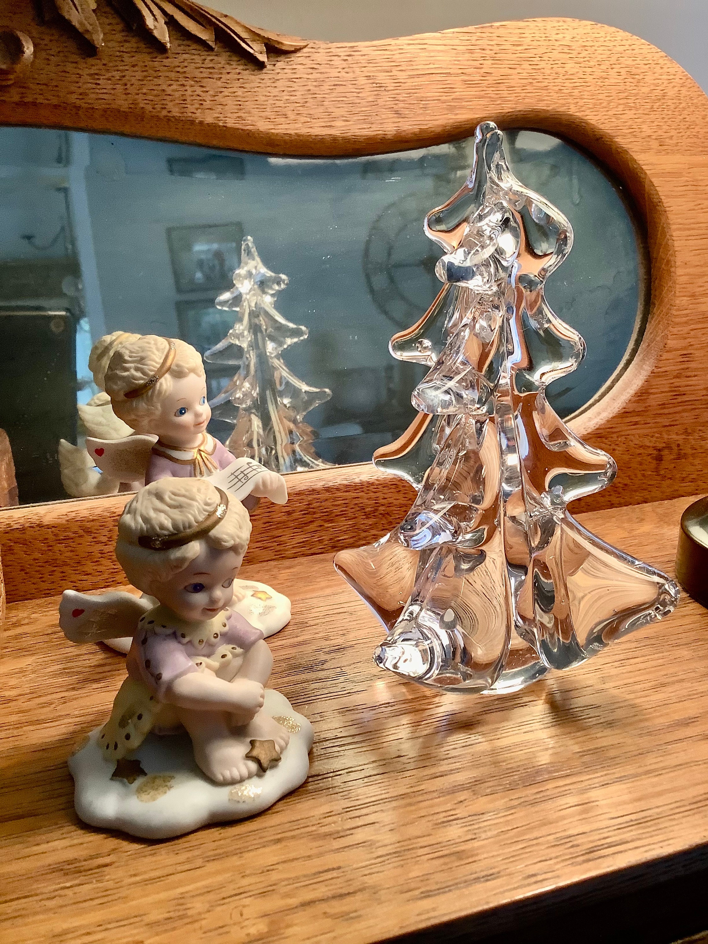 Vintage Angels, Pair of Bronson Angels, Tender Hearts Collection Angels ...