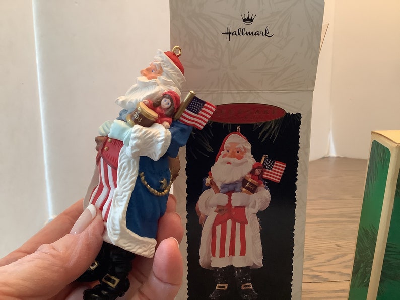 Vintage Uncle Sam Ornament Hallmark Keepsake Patriotic Santa - Etsy