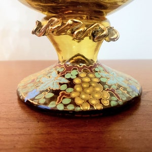 Vintage Moser Double Sprout Oil & Vinegar Cruet, Hand-painted Circra ...