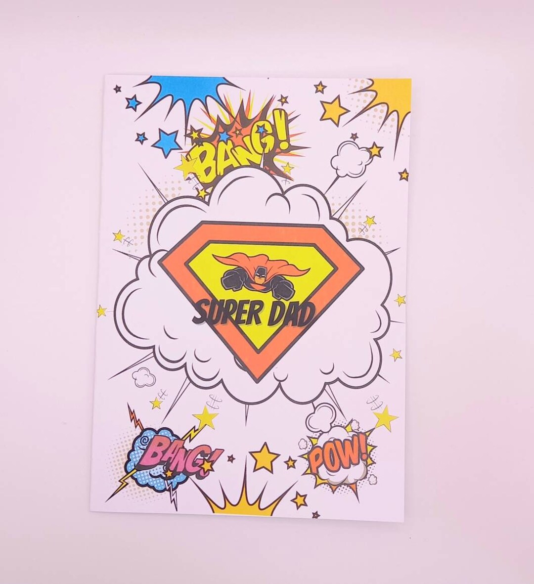 Fathers Day Card Superhero Dad Greeting Card Gift for Dad Celebration ...