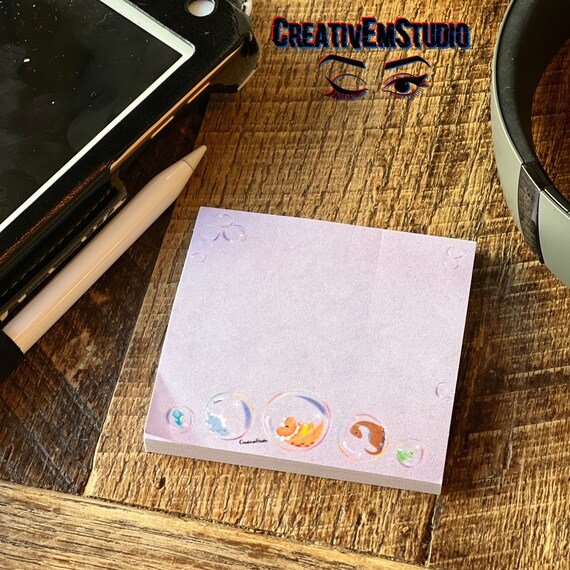 Dino Bubble Sticky Notes Dinosaur Lovers Gift Dinosaur | Etsy