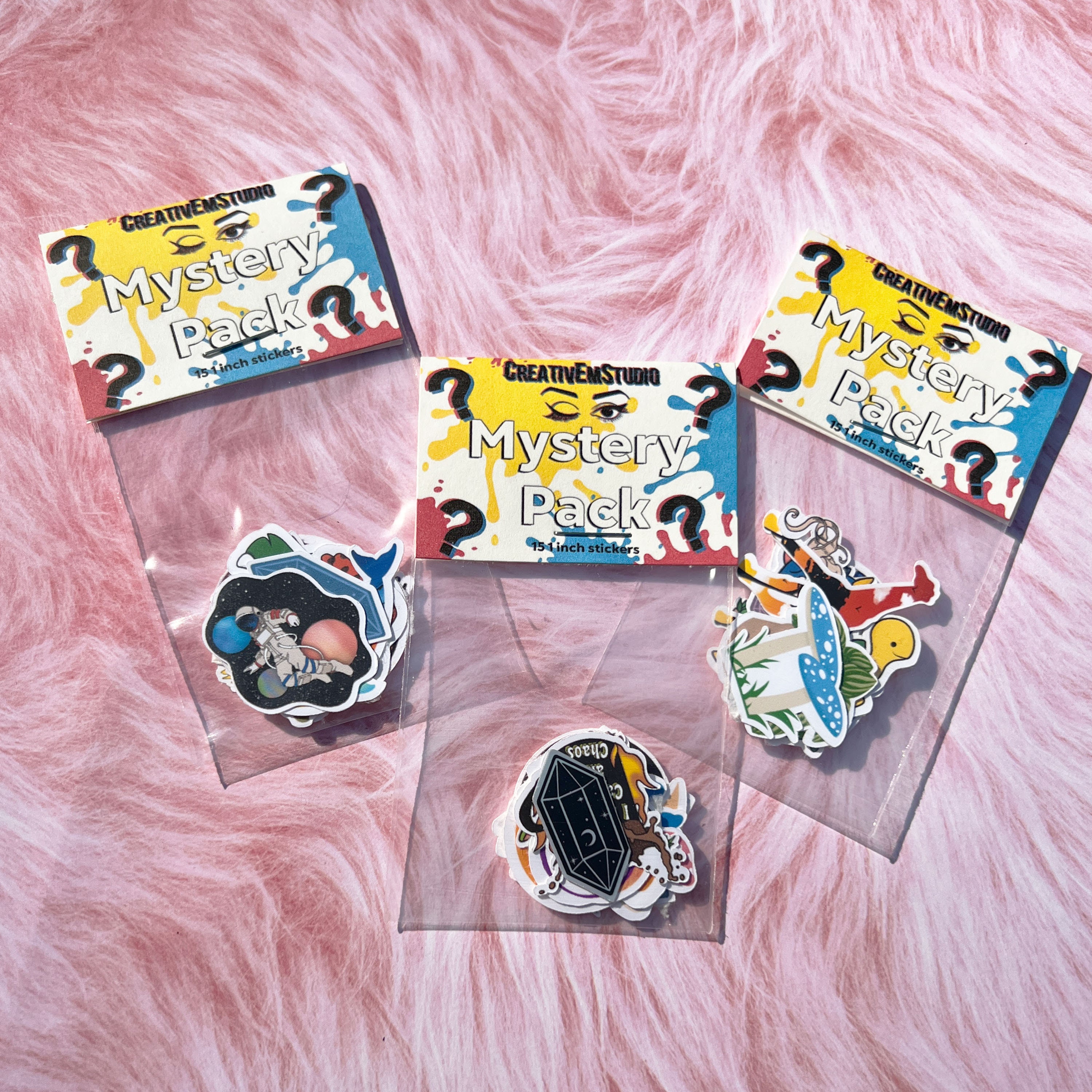 Mystery Sticker Pack 1in Sticker Pack Matte Stickers - Etsy