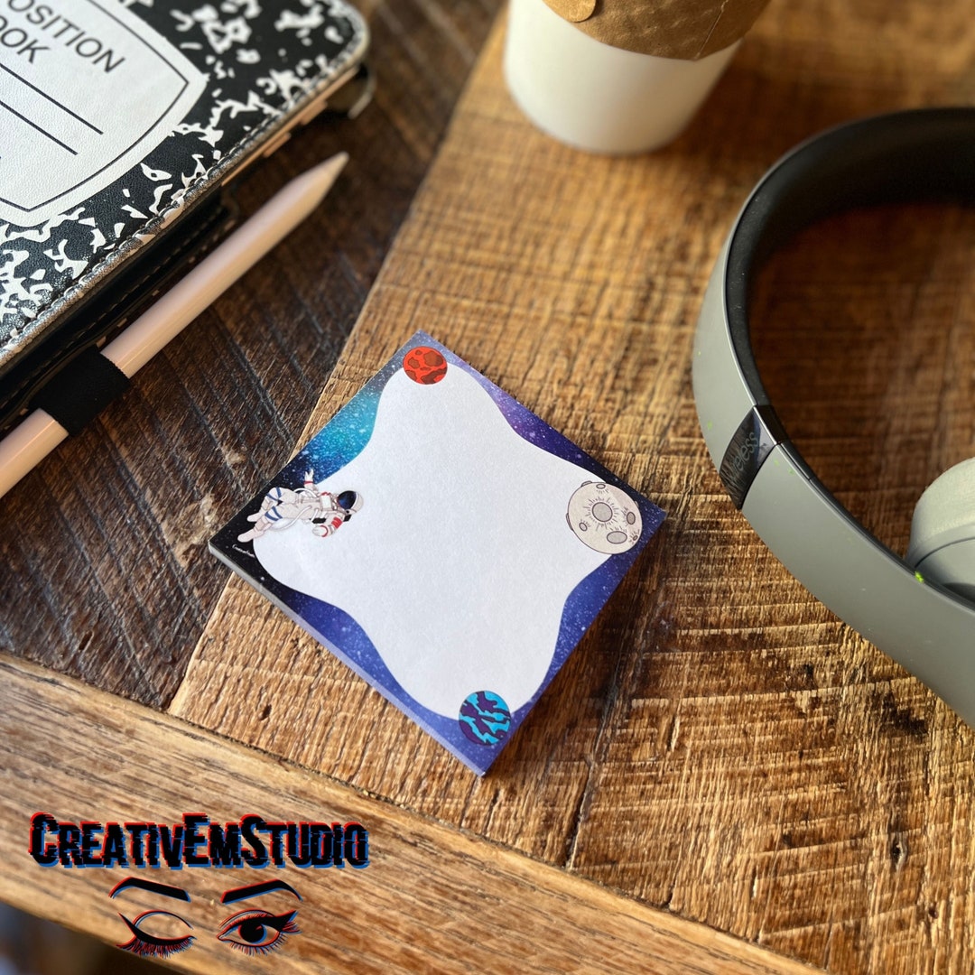 Space Sticky Notes Outer Space Lovers Gift Space Stationery Planet ...