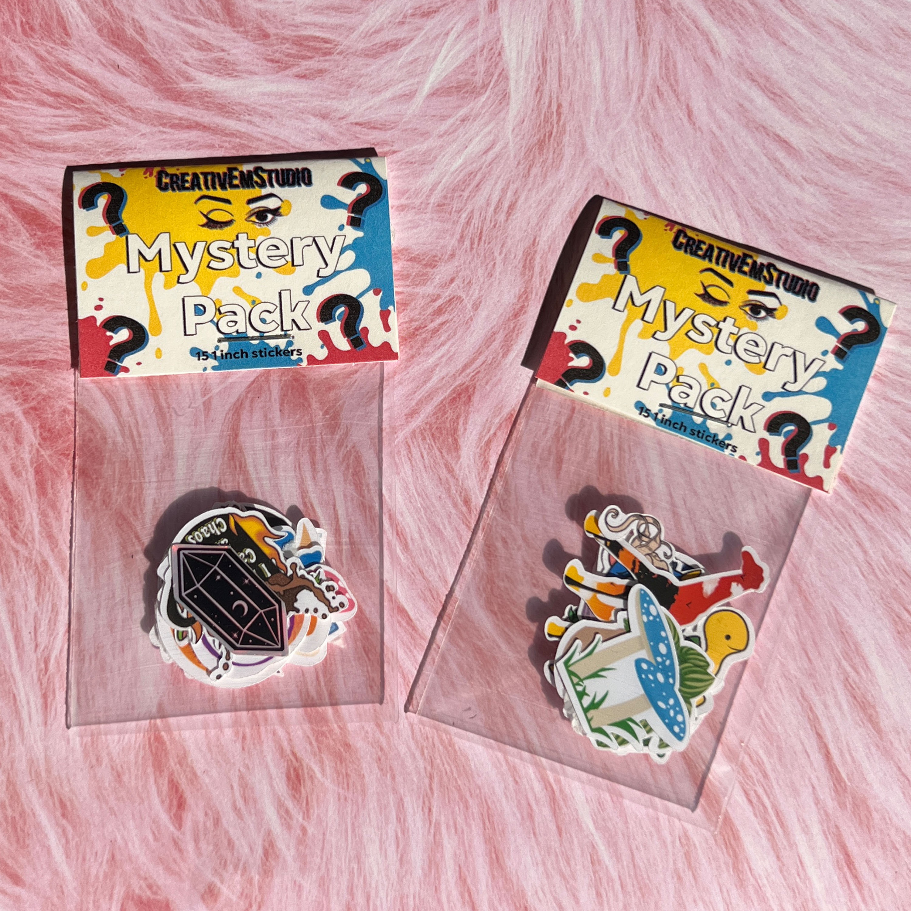 Mystery Sticker Pack 1in Sticker Pack Matte Stickers - Etsy
